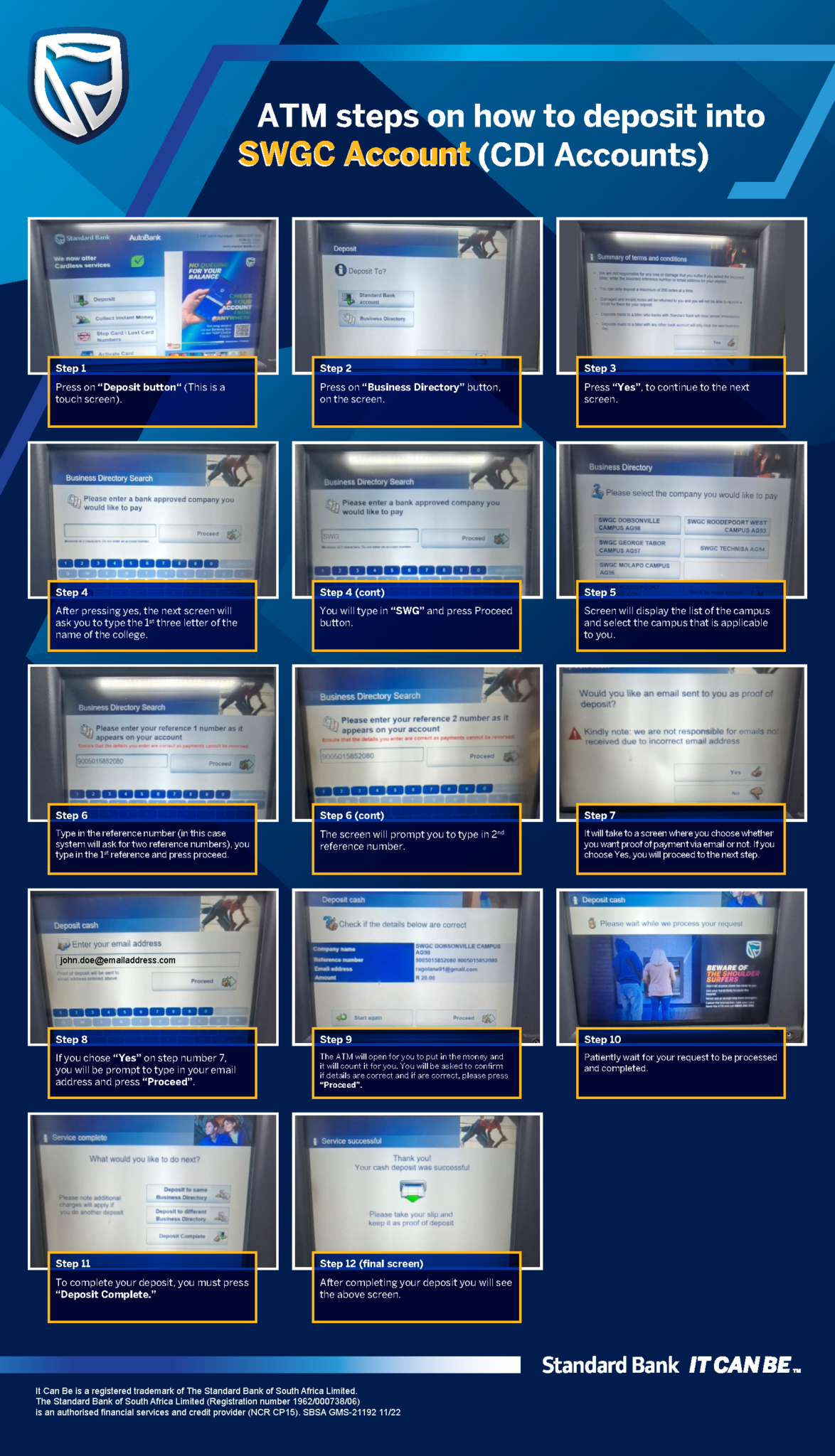 ATM steps on how to deposit into SWGC Account (CDI Accounts) – SWGC ...