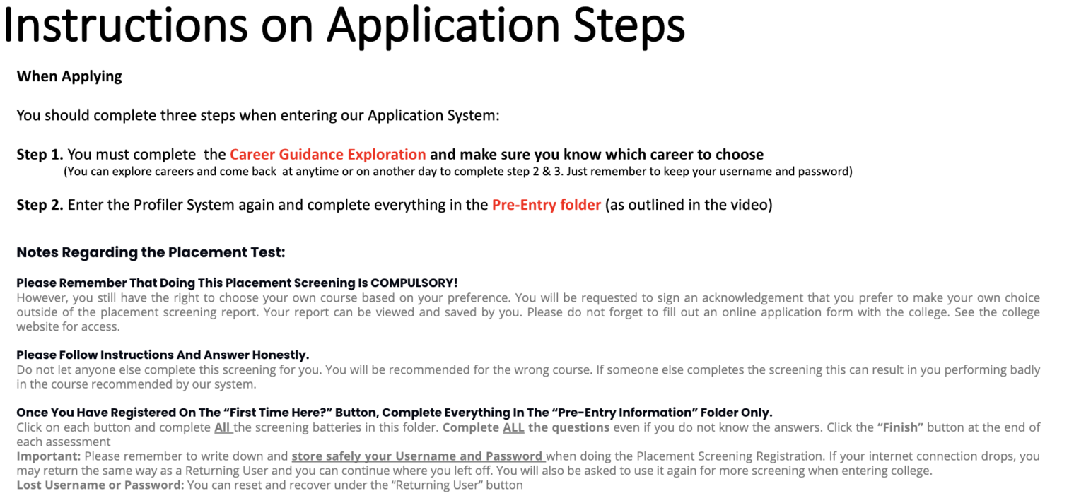 Learner Profiler – SWGC – Welcome