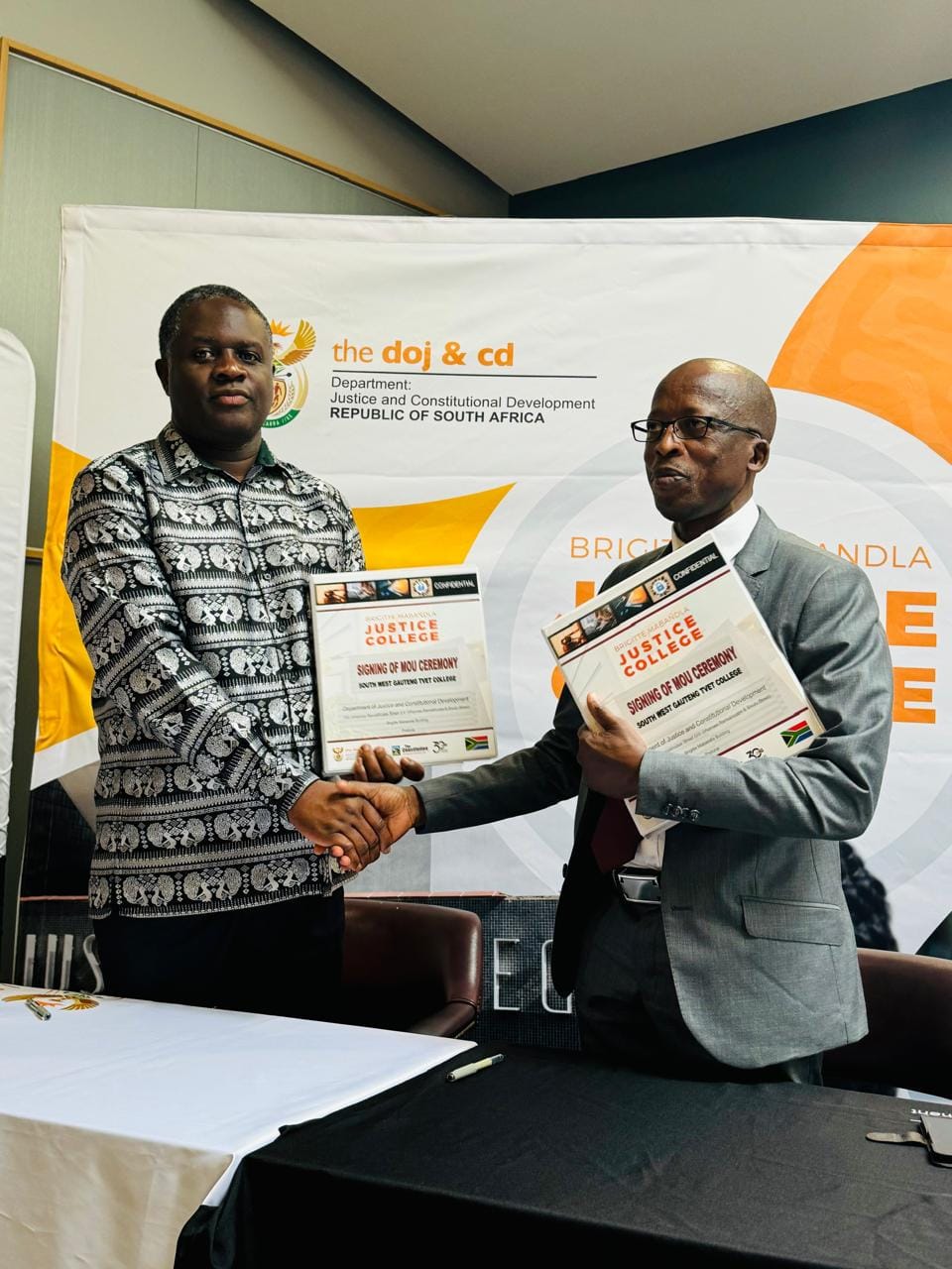 Memorandum of Understanding between South West Gauteng TVET College and ...